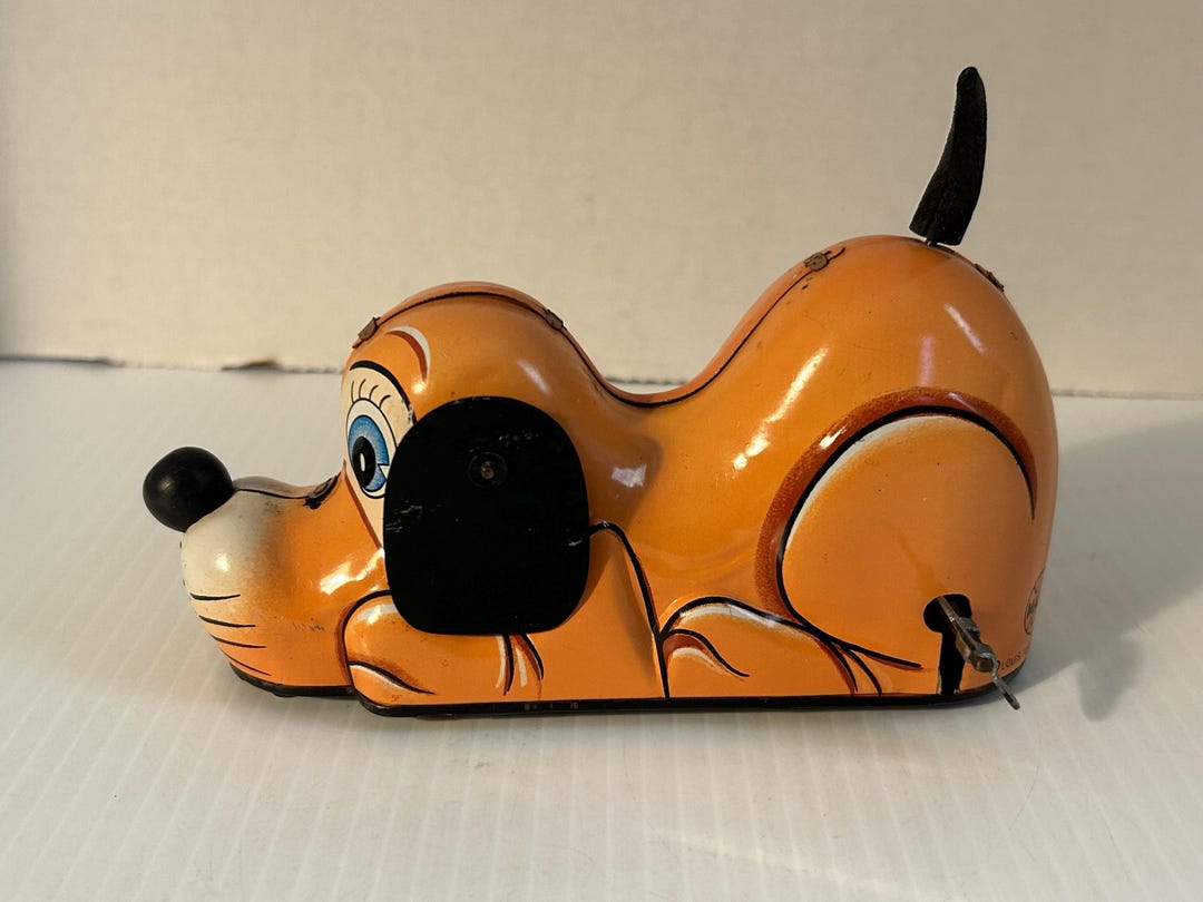 Vintage Marx Tricky Tommy Windup Tin Toy Dog - Etsy