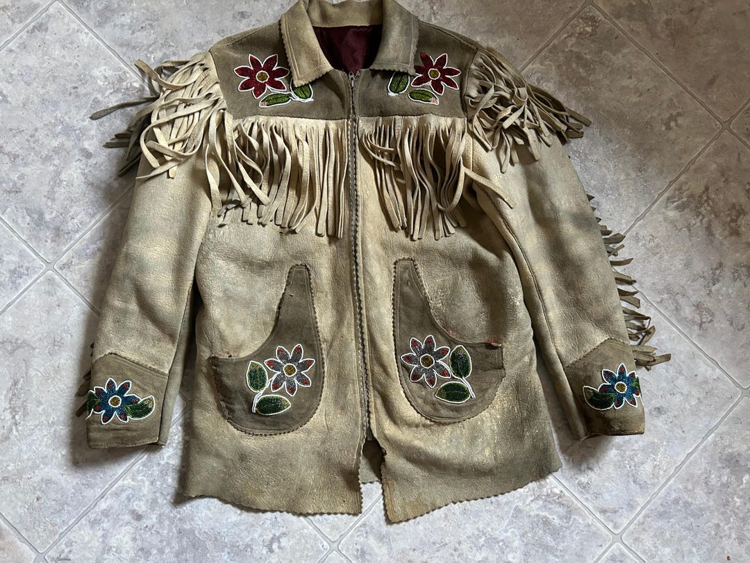 Vintage Indigenous/metis Beaded Jacket - Etsy