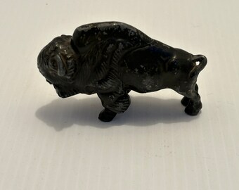 Metal Buffalo Figurine - Etsy