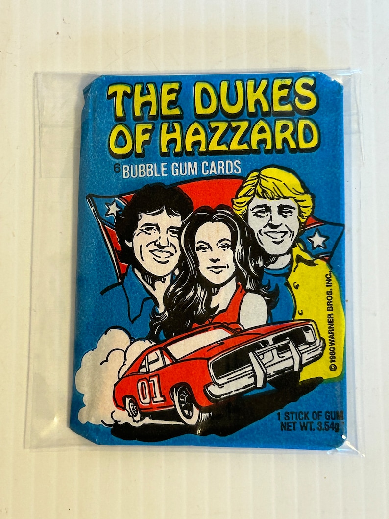 1980 Warner Bros. Dukes of Hazard Bubble Gum Cards Wax Pack Sealed - Etsy