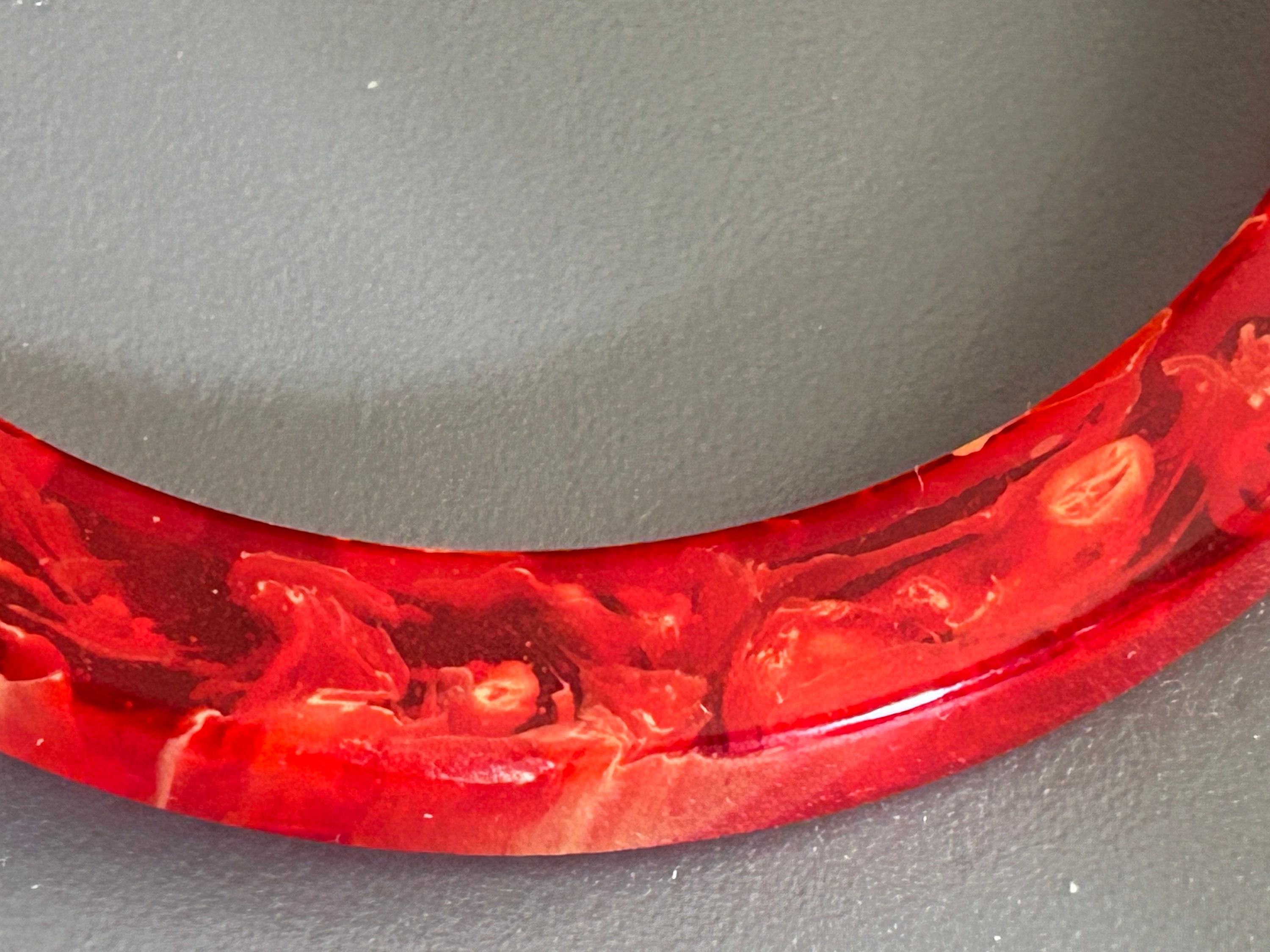 Vintage Translucent Marbleized Bakelite Bangle Bracelet - Etsy