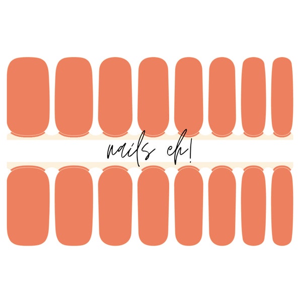 Solid Nail Stickers - Etsy
