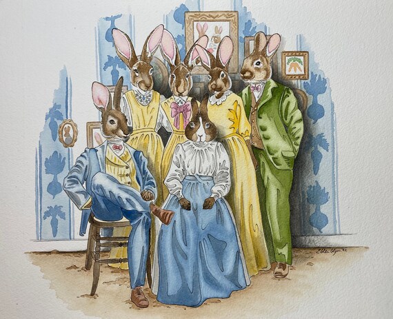 Peter Rabbit Watercolor Painting - Etsy