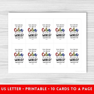 Printable Valentine Gift Tags, Printable School Valentines, Kids ...