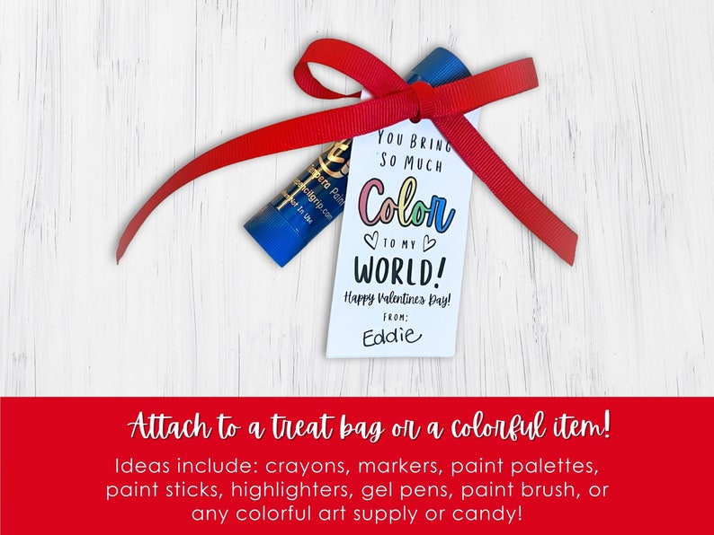 Printable Valentine Gift Tags, Printable School Valentines, Kids ...