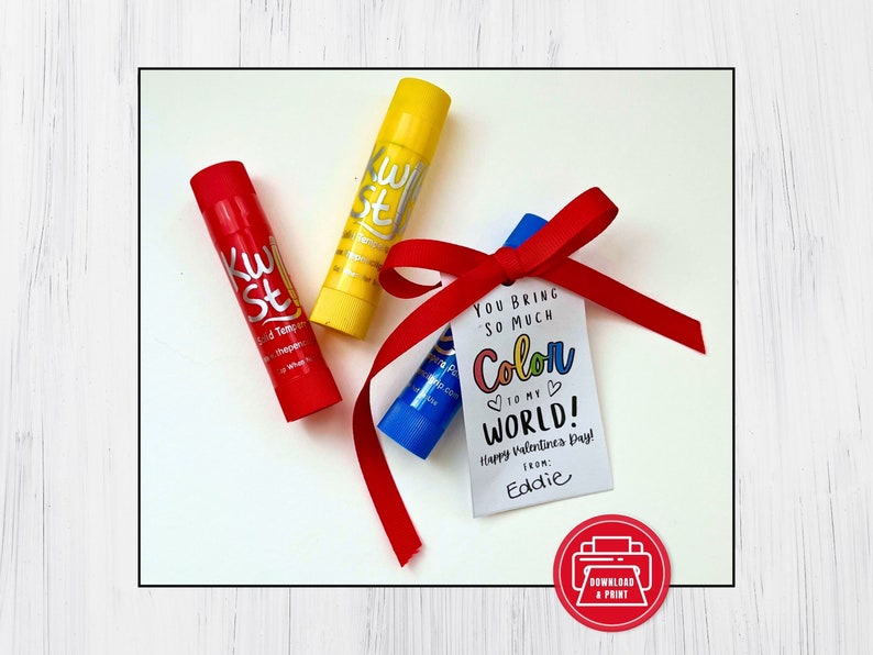 Printable Valentine Gift Tags, Printable School Valentines, Kids ...