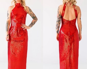 Jessica Rabbit Red Sequin Evening Dress - Etsy