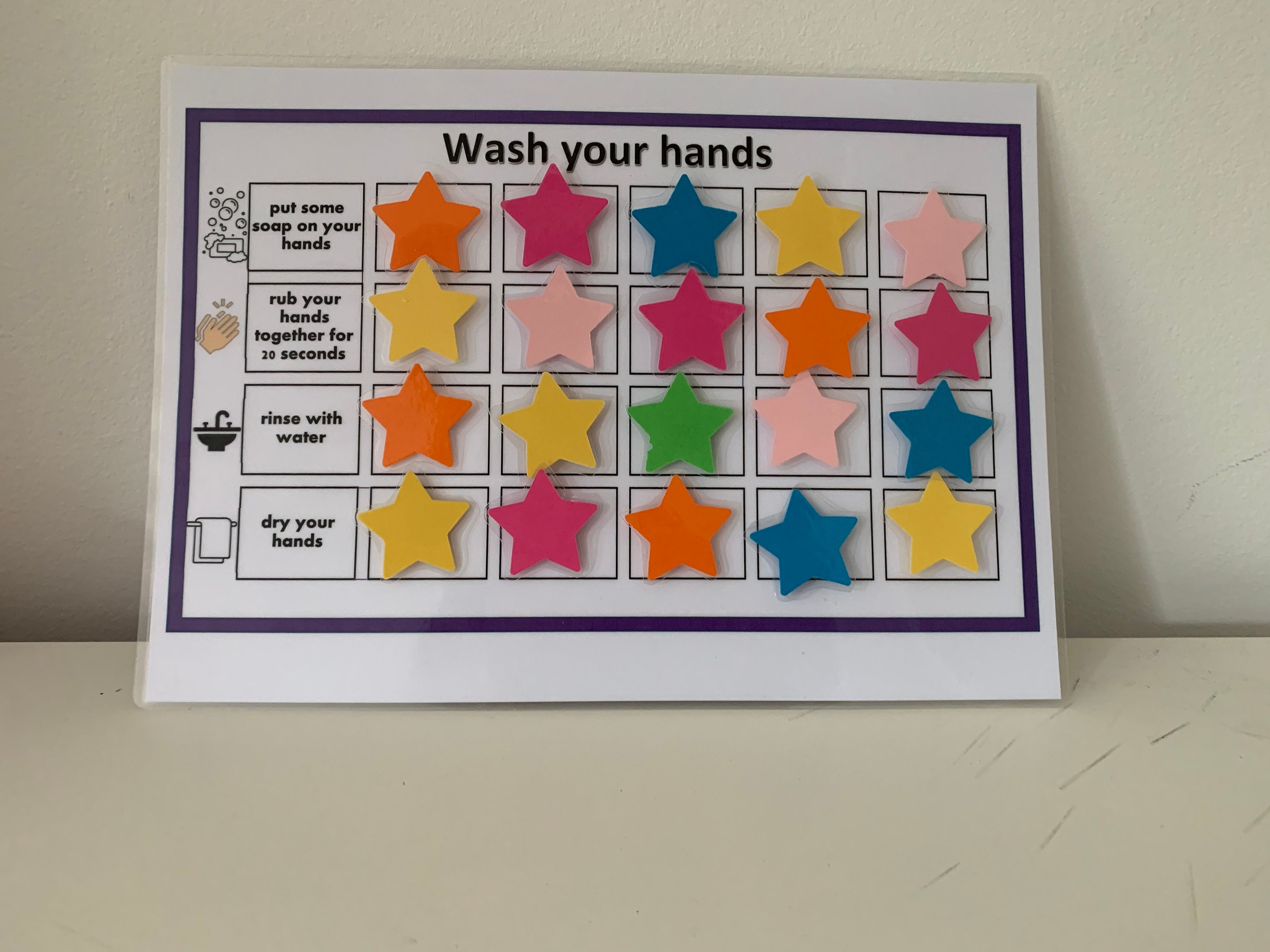 Wash your hands, reward chart, children's charts. early years, covid ...