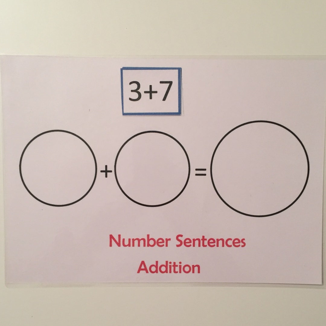 Addition Board With Number Sentences Cards, Ideal for EYFS & SEN ...