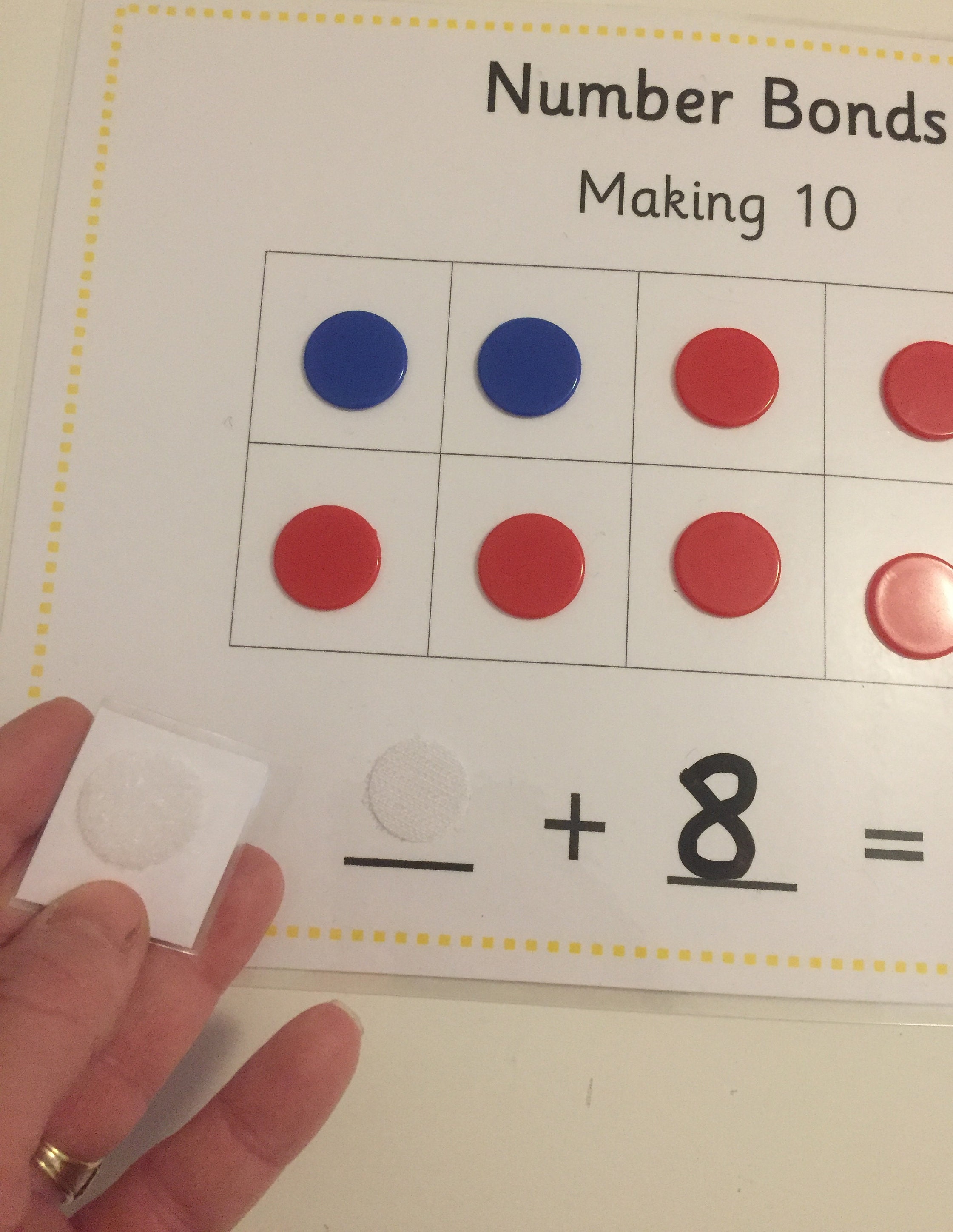Number Bonds Making 10 Comes With Counters and Number Cards - Etsy UK