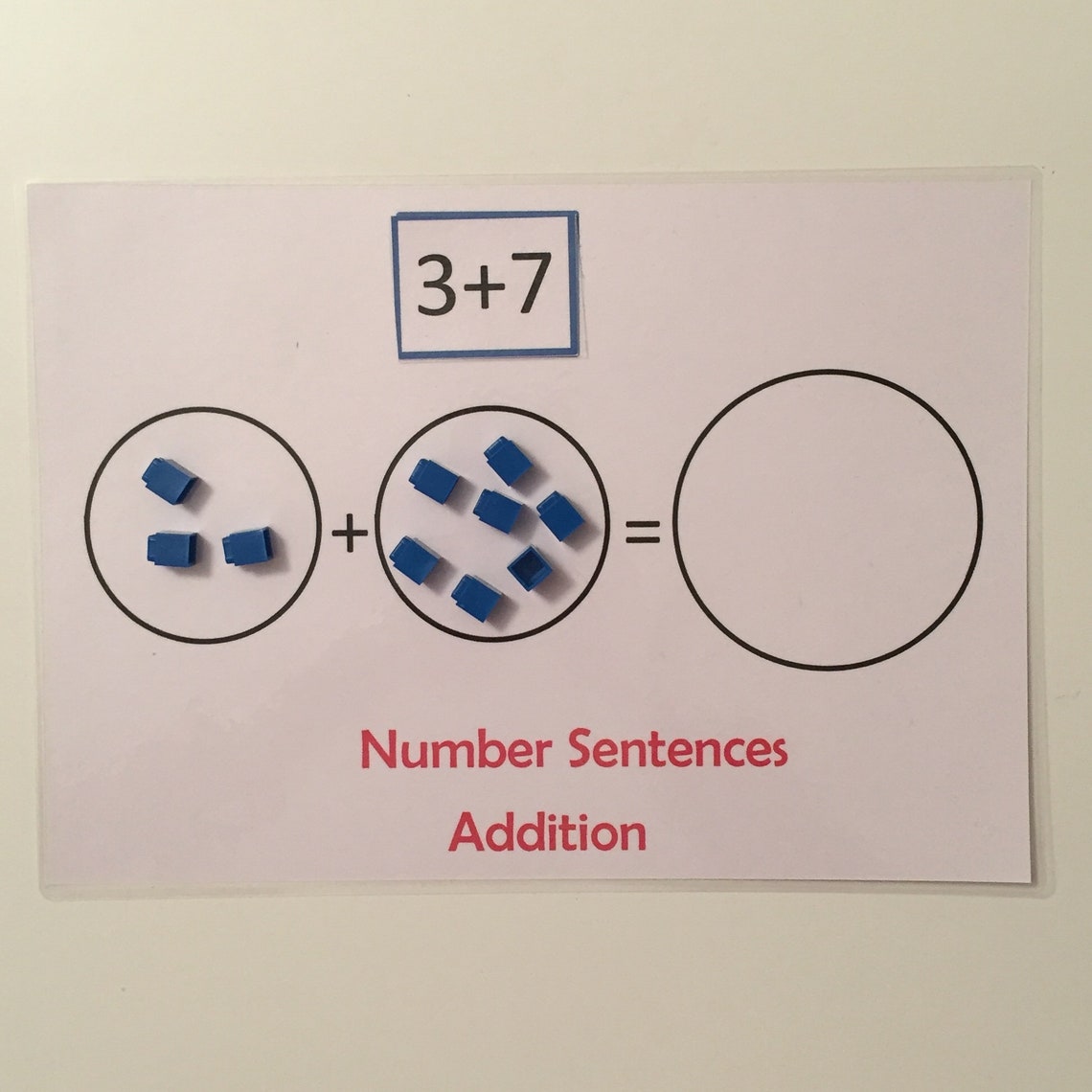 Addition, Number Sentences Using Diennes, SEN, EAL, Visuals, Autism ...