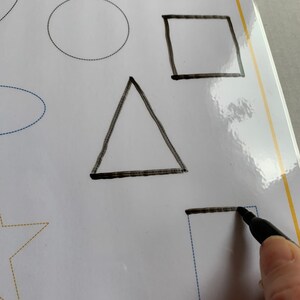 Shapes, Tracing, Pencil Control, Kindergarten, Preschool, Home School ...
