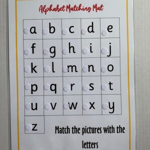 Alphabet, Letters and Sounds, Alphabet Matching, Phonics,early Years ...