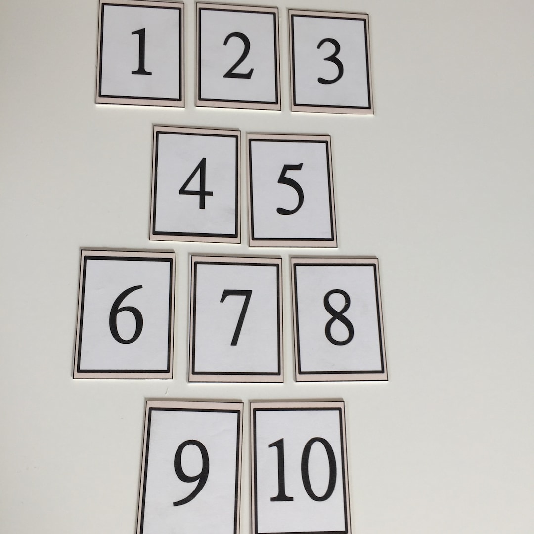 Flashcards-numbers-free Shipping.thick Cardboard Flashcards.maths ...
