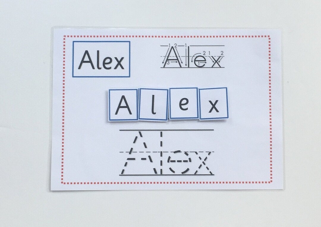 Spell Your Name, Spelling, EYFS, Matching Learning, Preschool, Visual ...