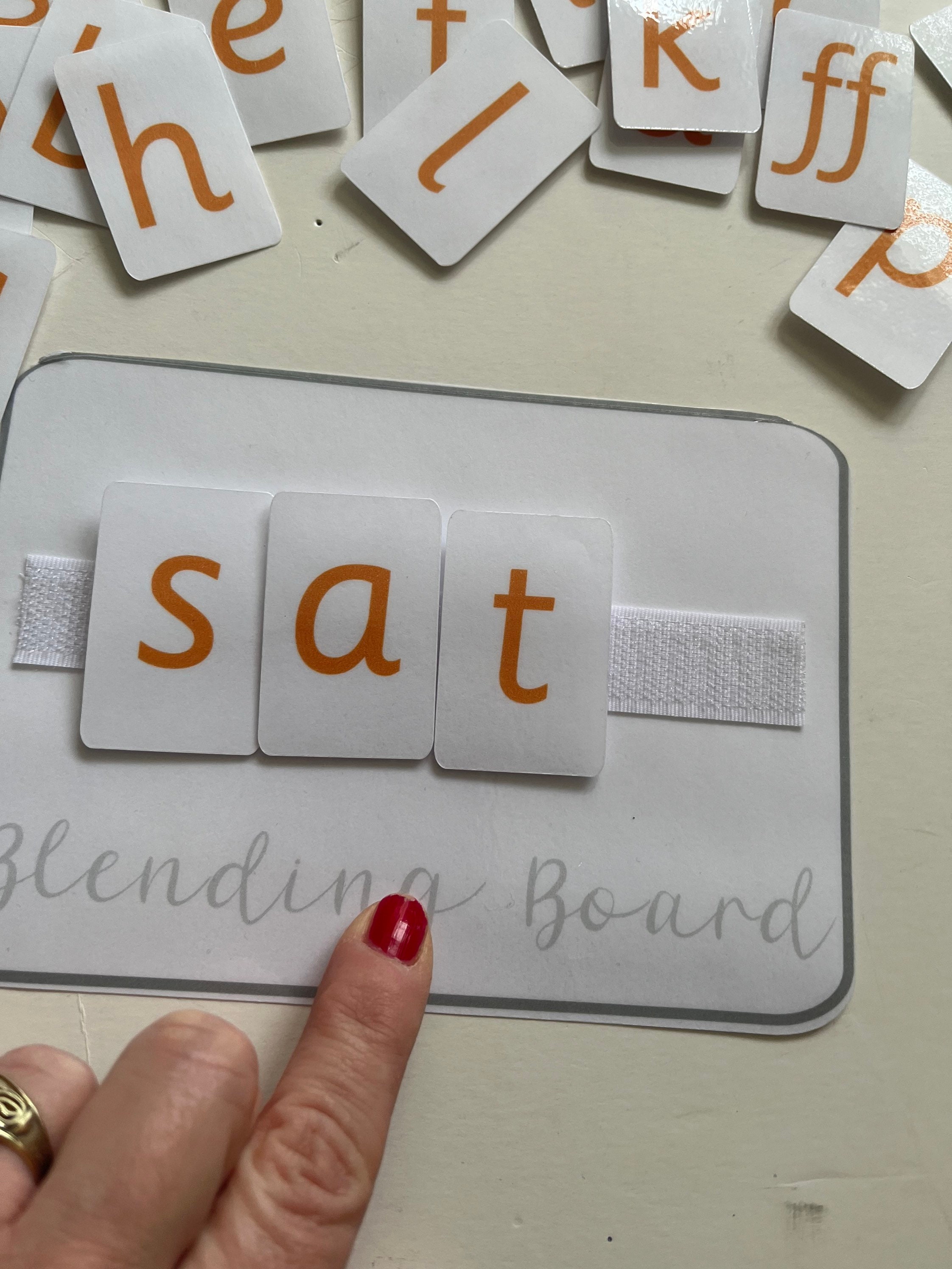 Phonics Phase 2 Blending Board and Word List Letters Sounds - Etsy
