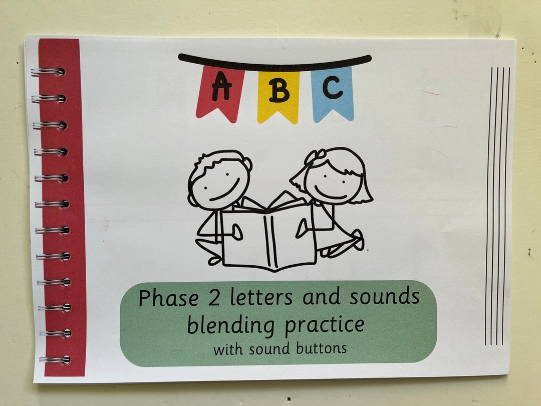 Phonics Phase 2 Blending Practice Book - Etsy