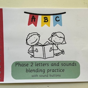 Phonics Phase 2 Blending Practice Book - Etsy