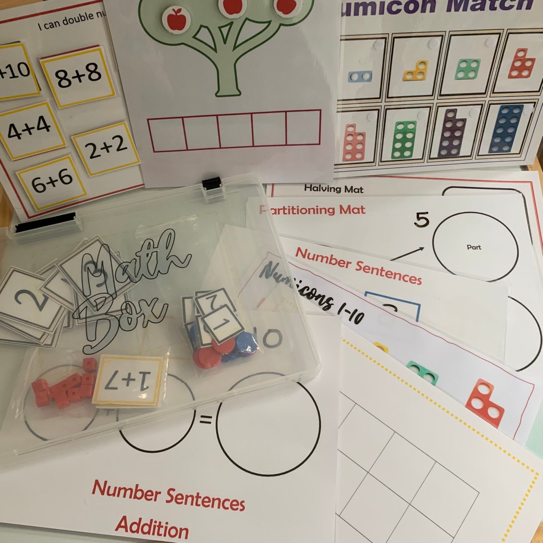 Maths Box, Numeracy, Numicon, Addition, 10 Frame, 5 Frame, Halving ...