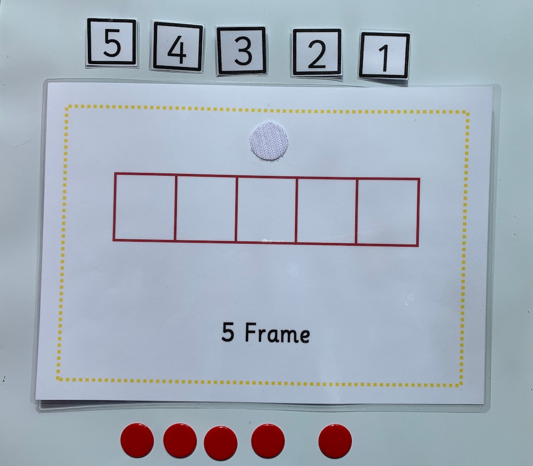5 Frame Activity With Counters, Math, Number Bonds, 5 Frame,addition ...