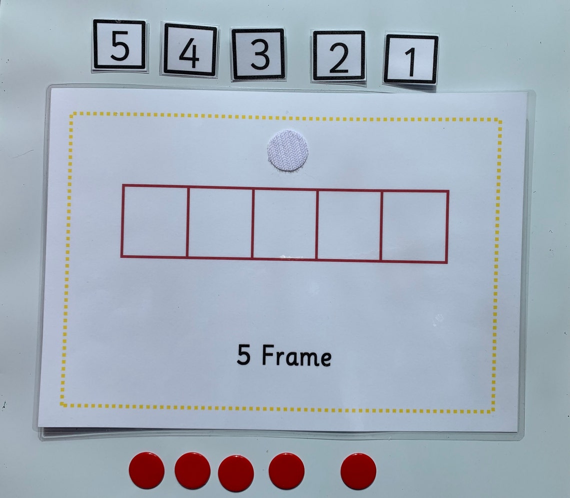 5 Frame Activity With Counters, Math, Number Bonds, 5 Frame,addition ...
