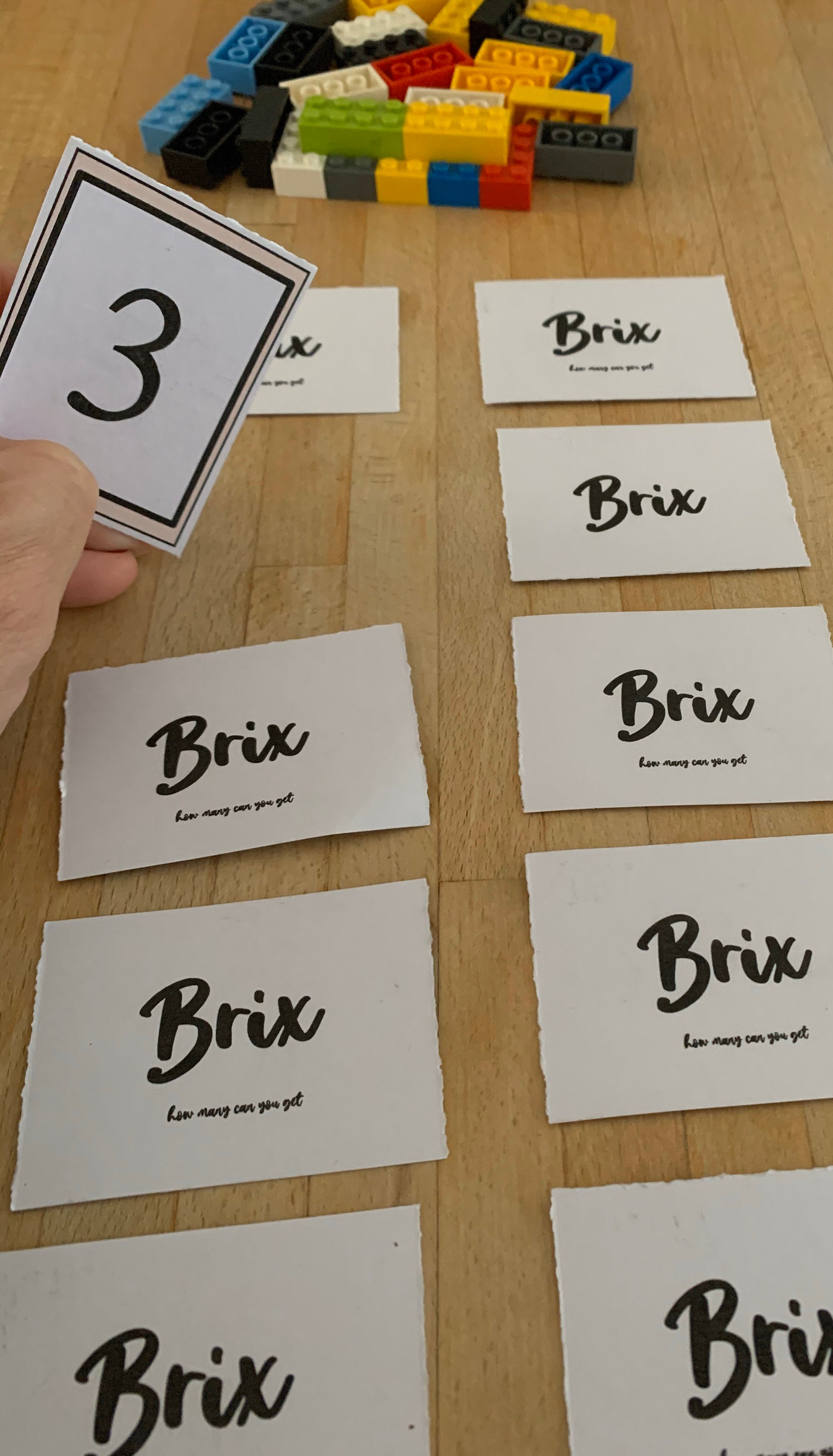 Brix Box, Exucational Game Box With Blocks - Etsy UK