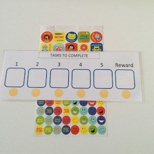 Tasks Chart-behavior Management Therapy, CBT, Reward Chart, Children's ...