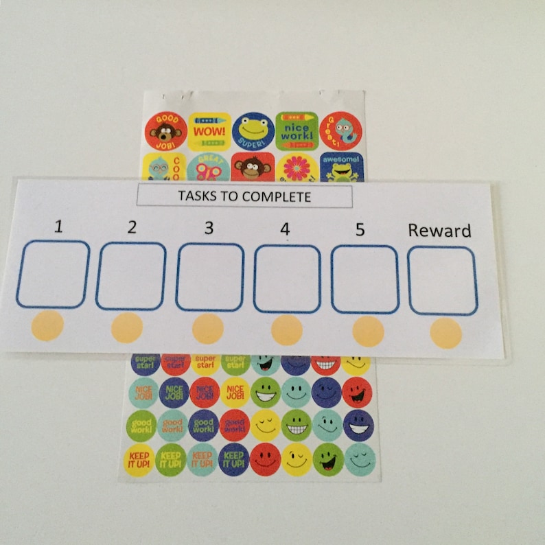 Tasks Chart-behavior Management Therapy, CBT, Reward Chart, Children's ...