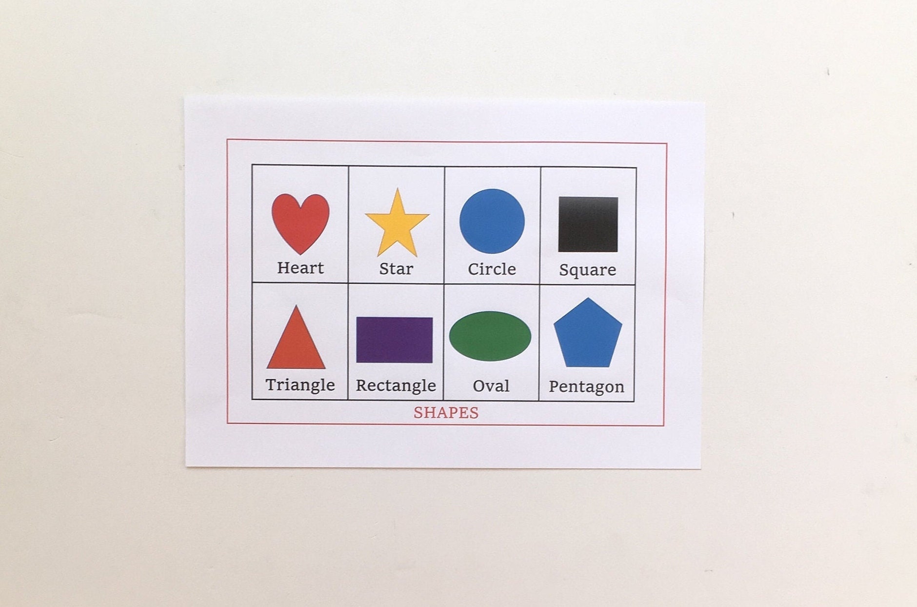 Mini Posters, 3 Sheets,colours Numbers,shapes,circle Time Activities ...