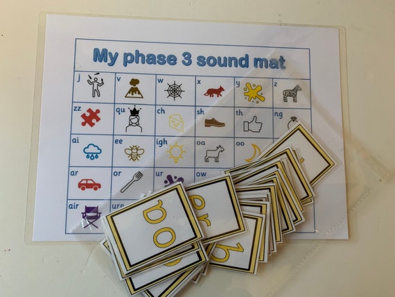 Phase 3 Mat & Flashcardssounds Phonics Letters and Sounds | Etsy
