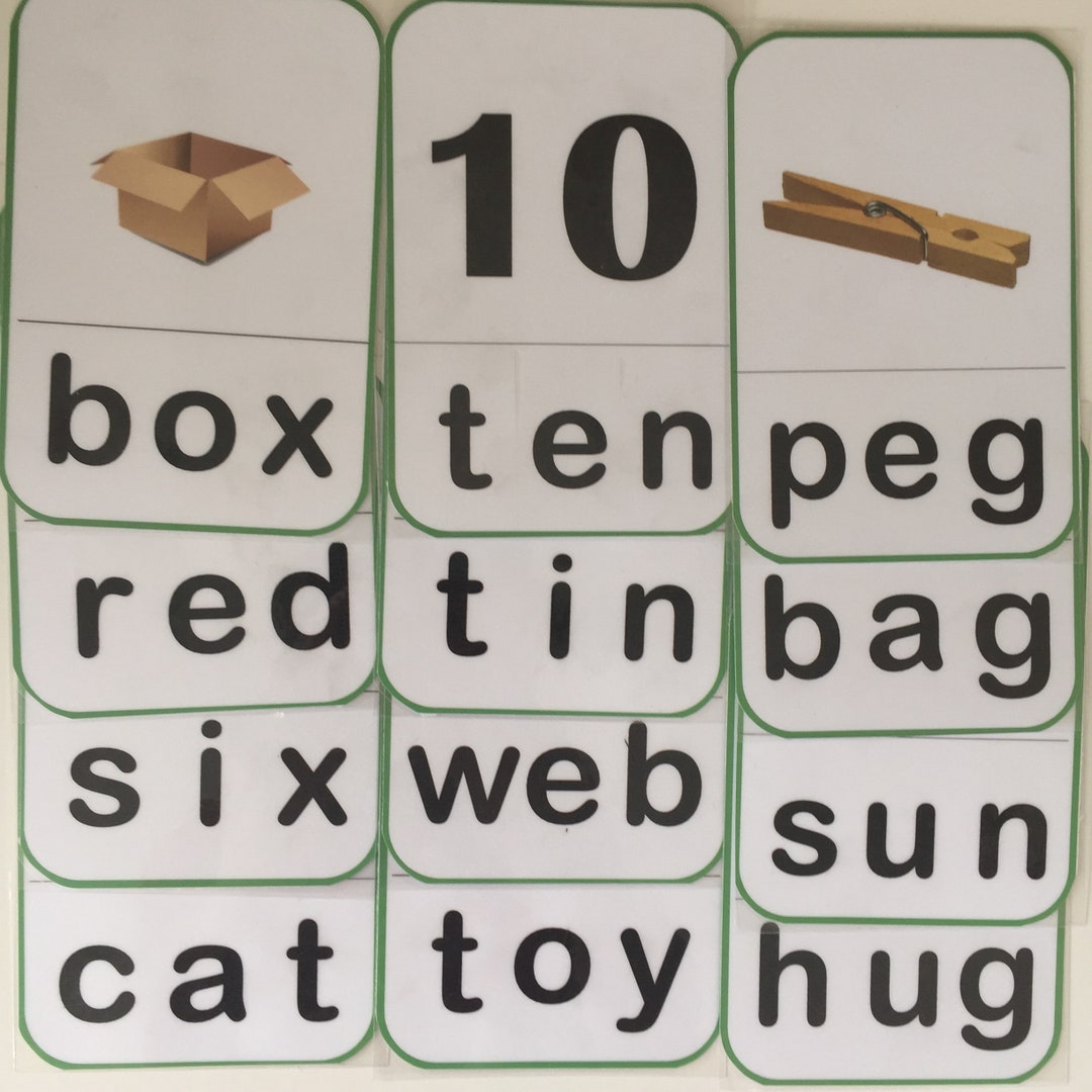 CVC Words Flashcards.Free Shipping.CVc Blending & word recognition ...