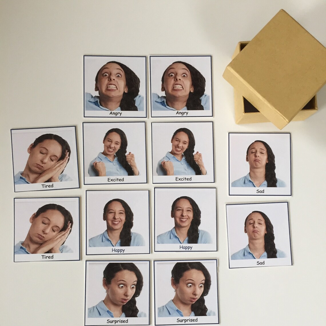 Feelings Memory Game-FREE SHIPPING.feelings flashcardsmemory | Etsy