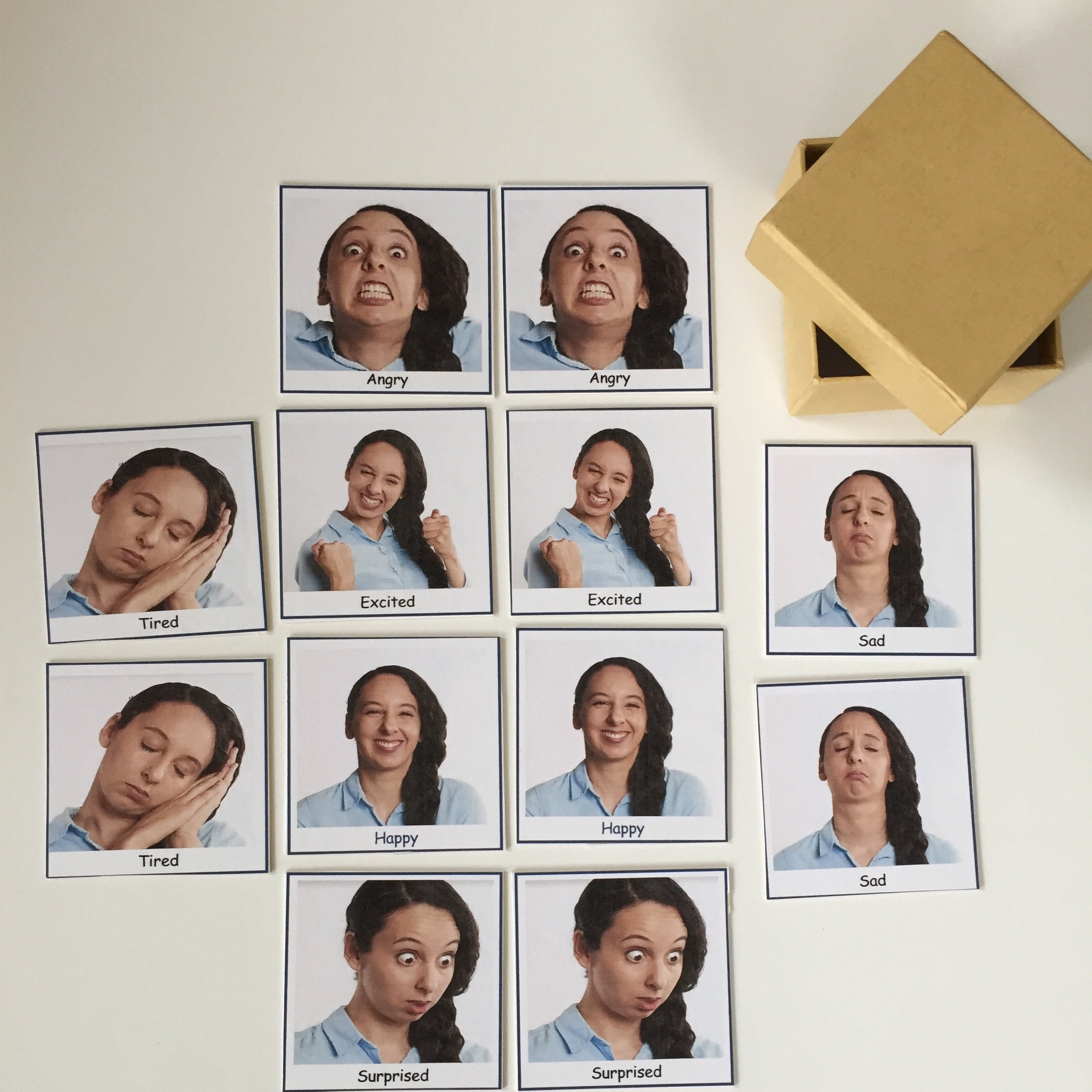 Feelings Memory Game-free Shipping.feelings Flashcardsmemory - Etsy