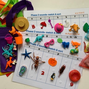 Phonics, 75 Pictures and 20 Objects Matching Sounds, Letters and Sounds ...