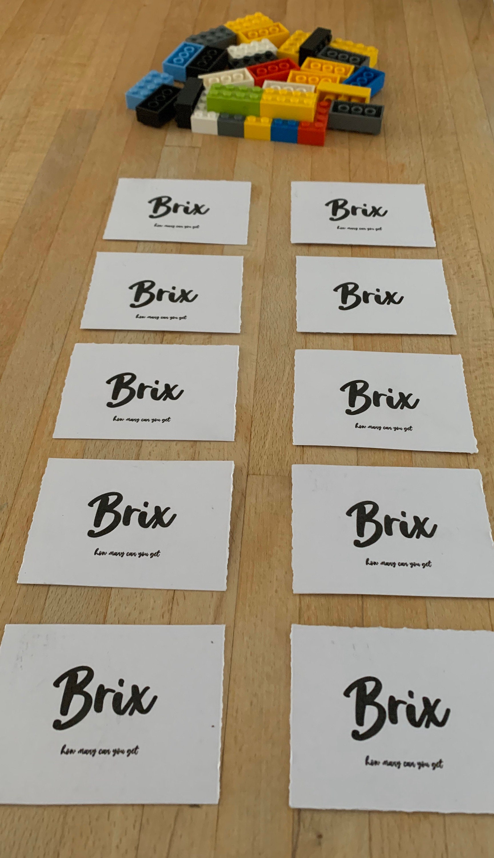 Brix Box, Exucational Game Box With Blocks - Etsy UK