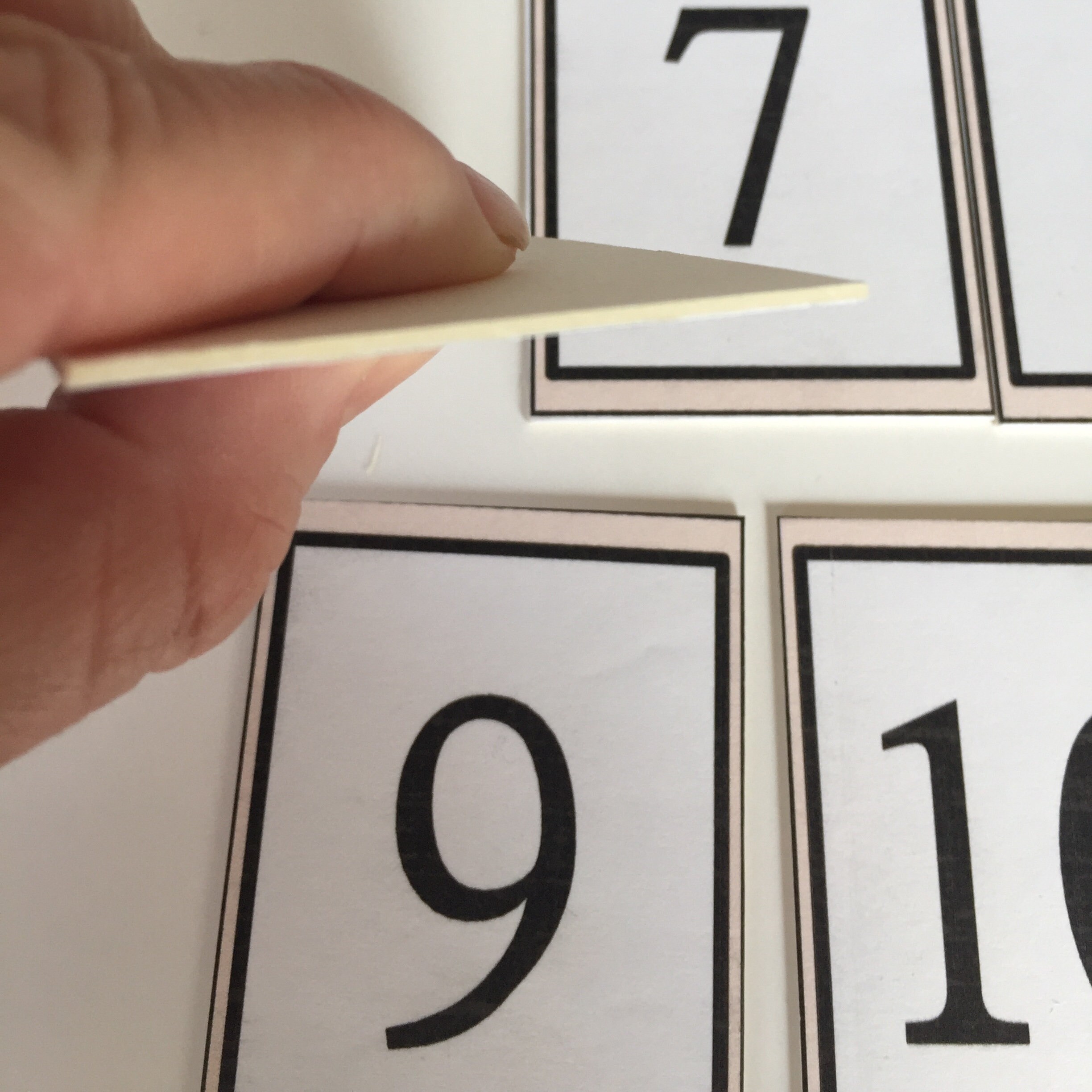 Flashcards-numbers-free Shipping.thick Cardboard Flashcards.maths ...