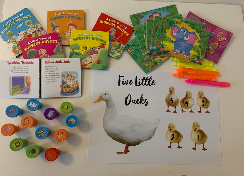 Nursery Rhymes Five Little Ducks Mini Set With - Etsy UK