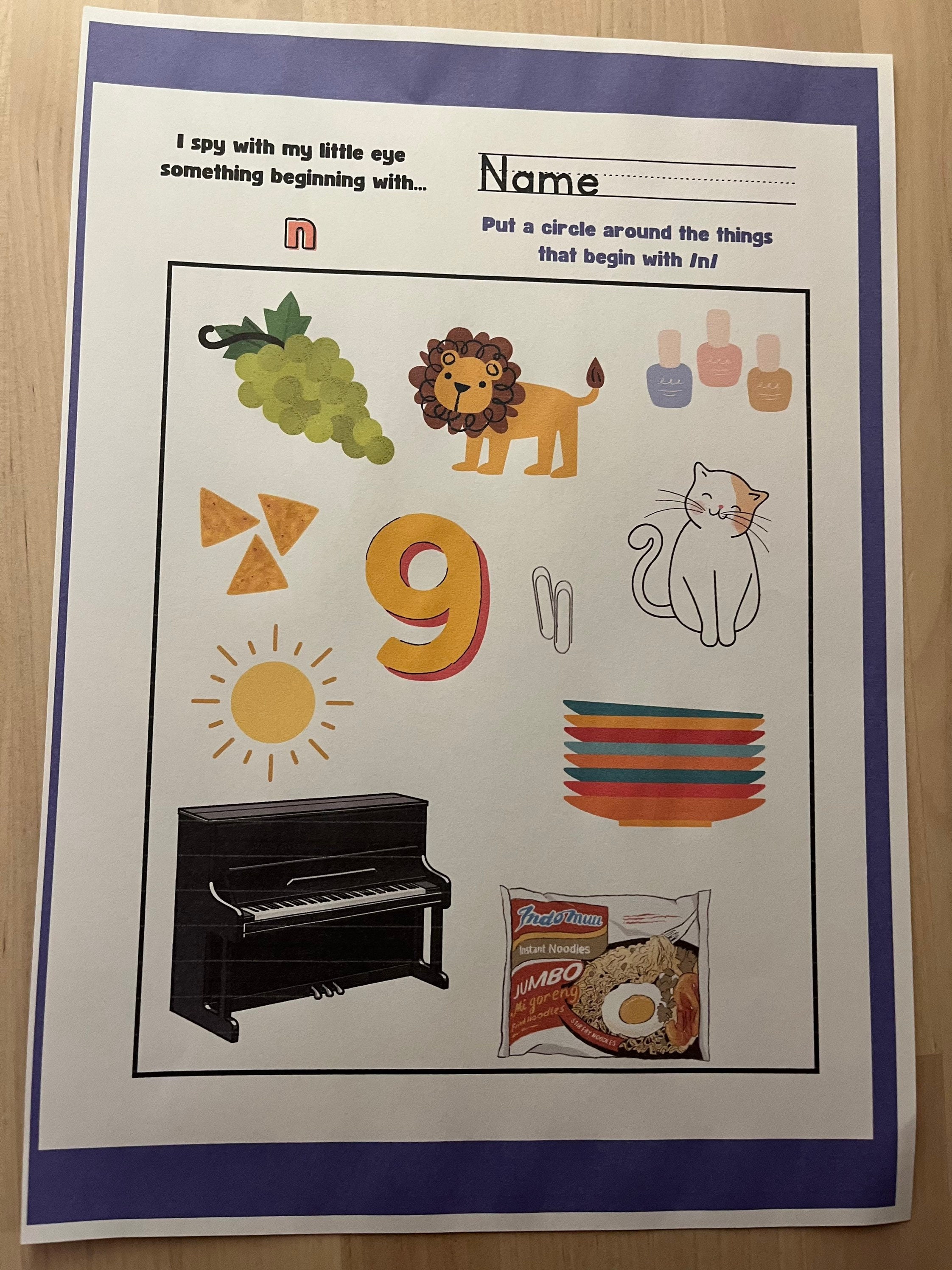 Phonics Satpin 7 Pages I Spy With My Little Eye Initial - Etsy