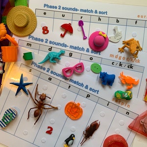 Phonics, 75 Pictures and 20 Objects Matching Sounds, Letters and Sounds ...