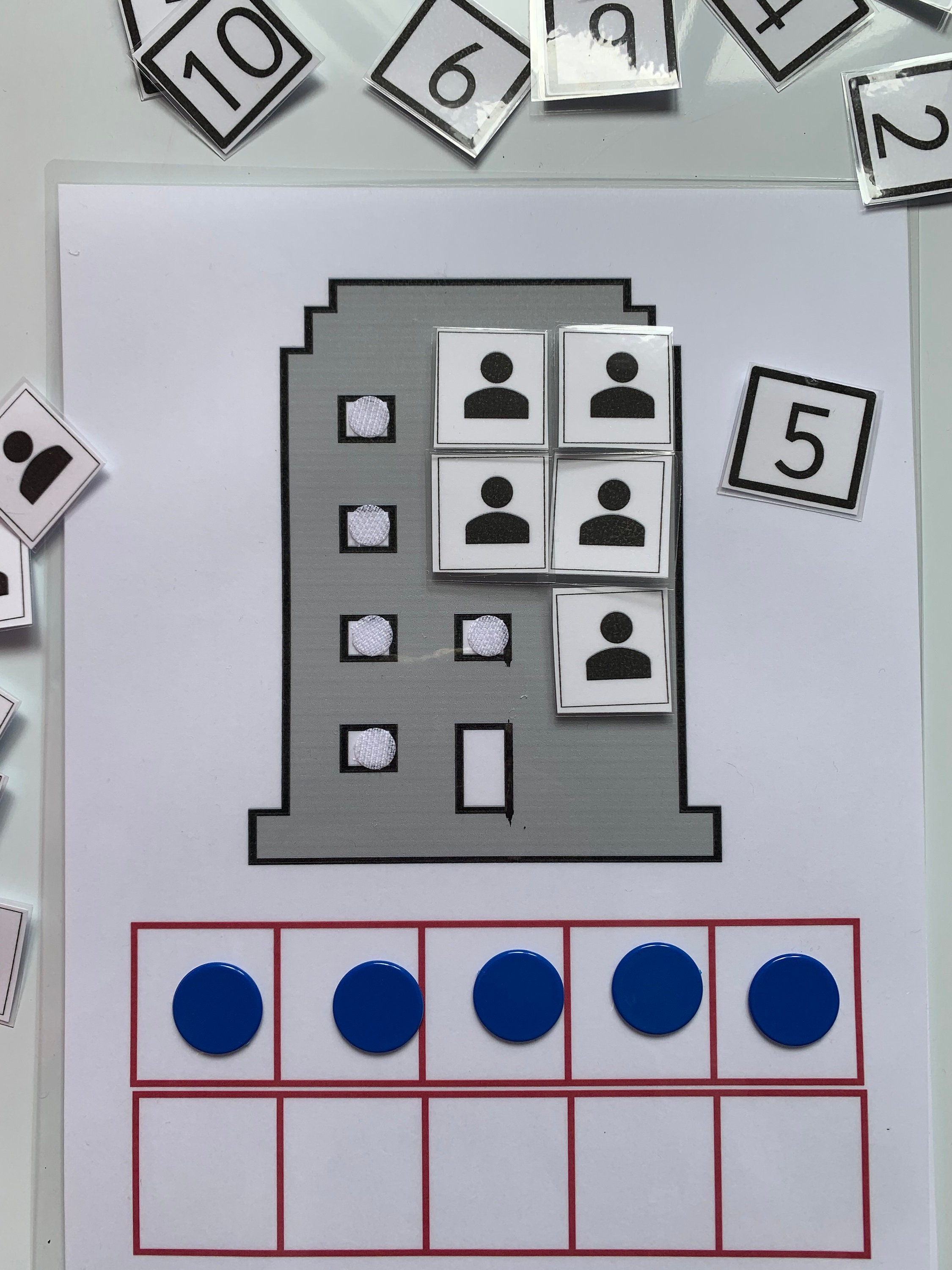 Actividad de 10 marcos, actividades de matemáticas, adición, conteo ...