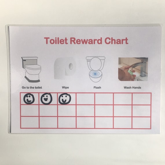Toilet Reward Chart Toilet Training Children's Reward | Etsy