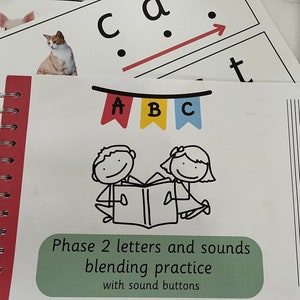 Phonics Phase 2 Blending Practice Book - Etsy