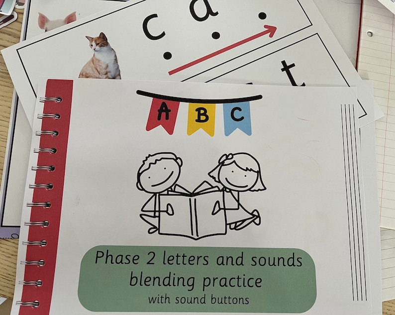 Phonics Phase 2 Blending Practice Book - Etsy