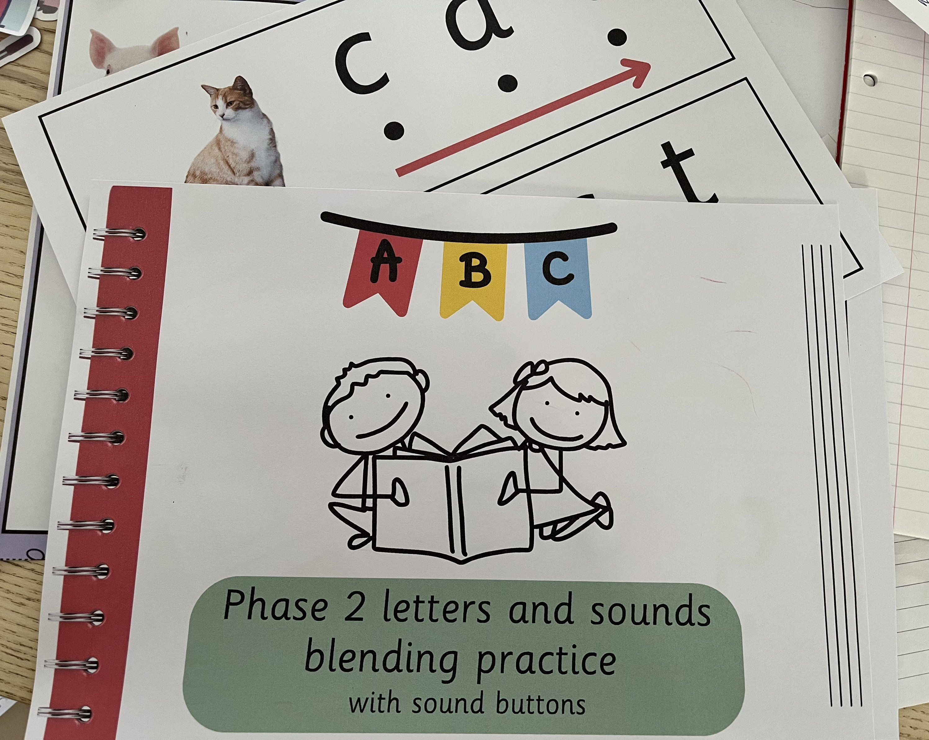 Phonics Phase 2 Blending Practice Book - Etsy