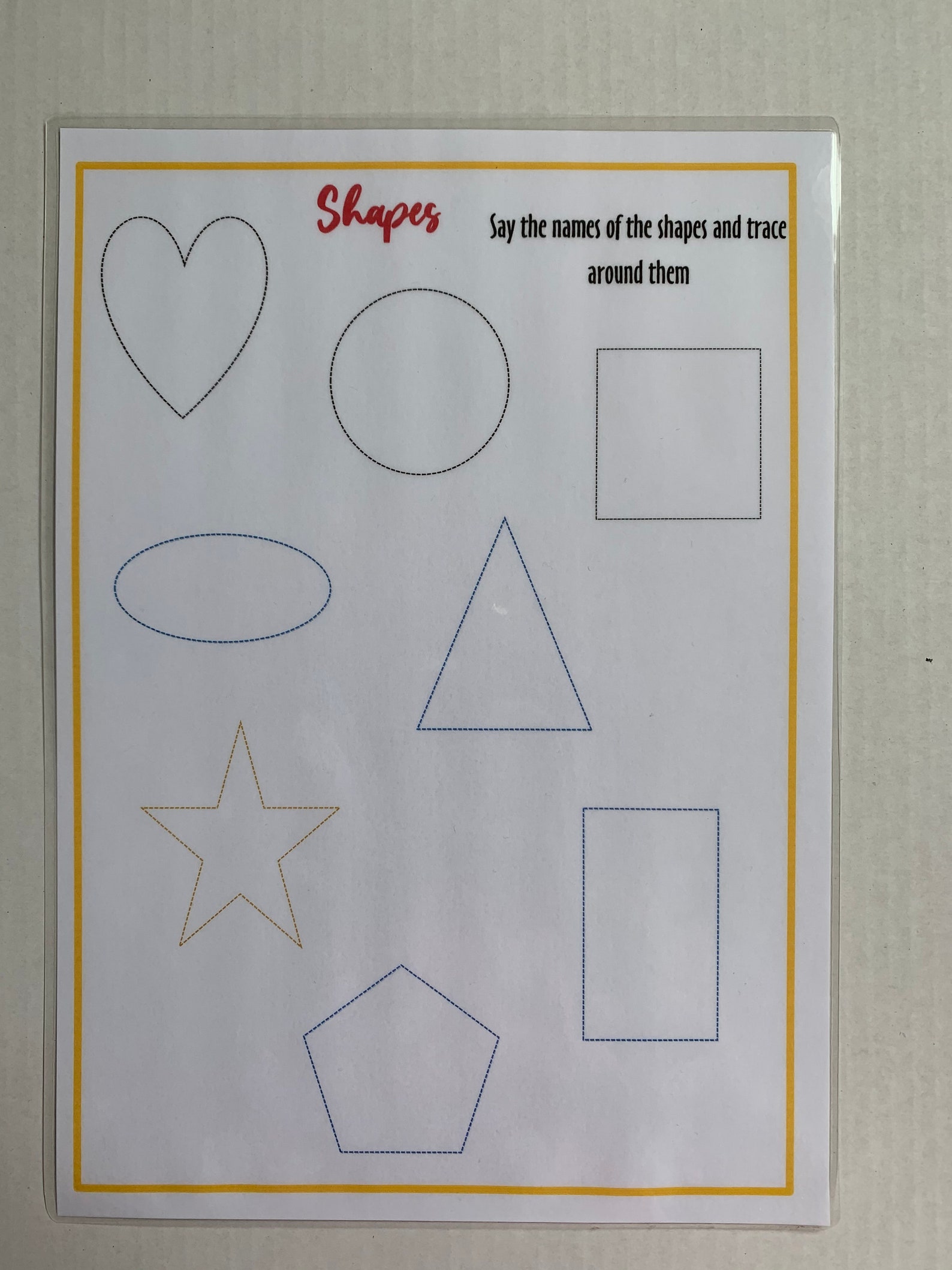 Shapes, Tracing, Pencil Control, Kindergarten, Preschool, Home School ...