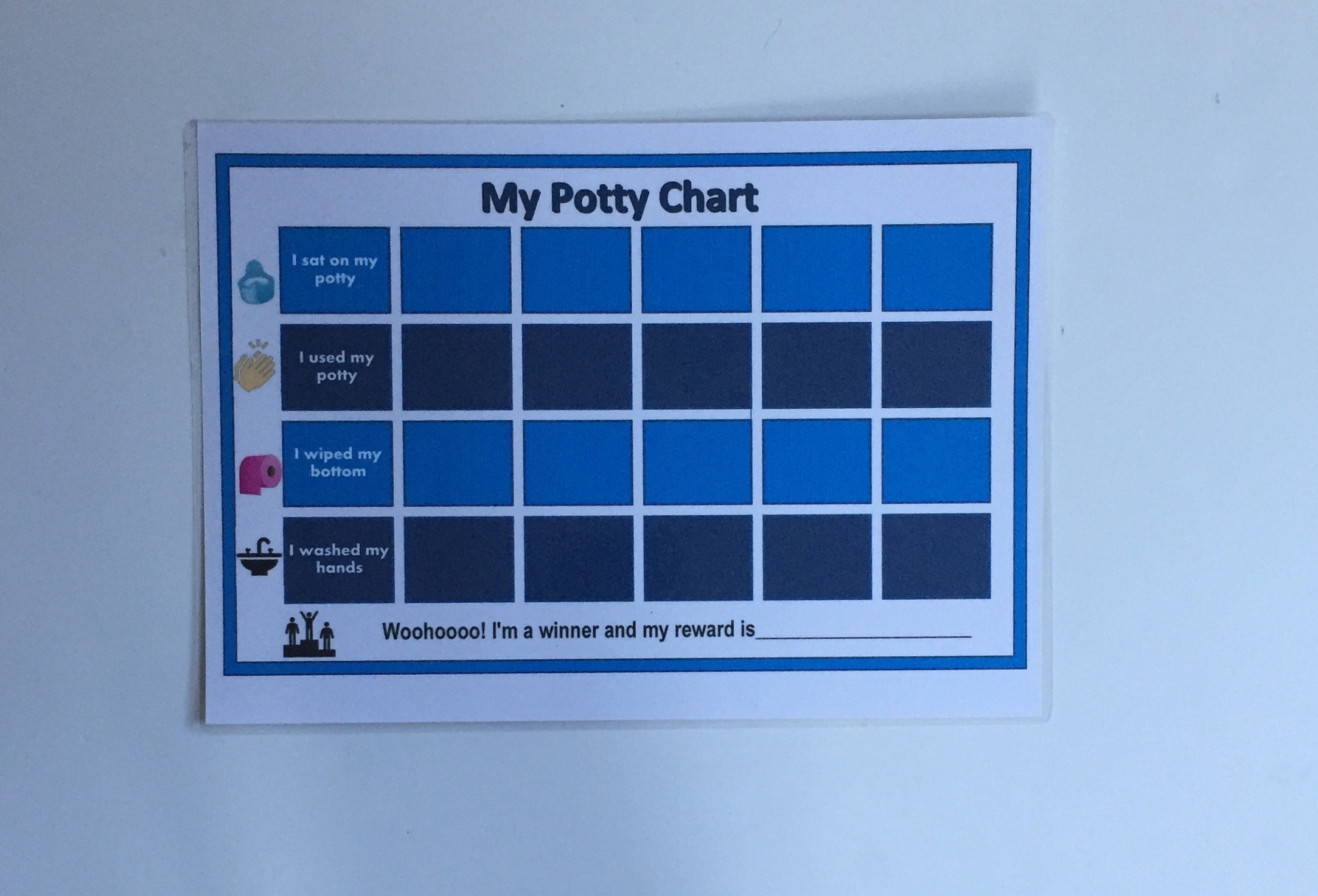 Potty Chart, Potty Reward Chart, Toddlers, Toilet Training, Early Years ...