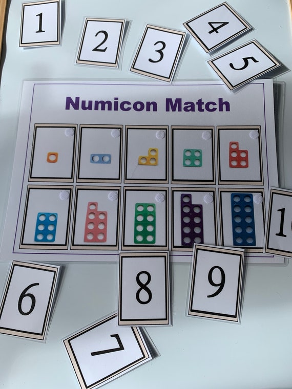 Numicon Match Numicons Math Resources Learning Resources | Etsy