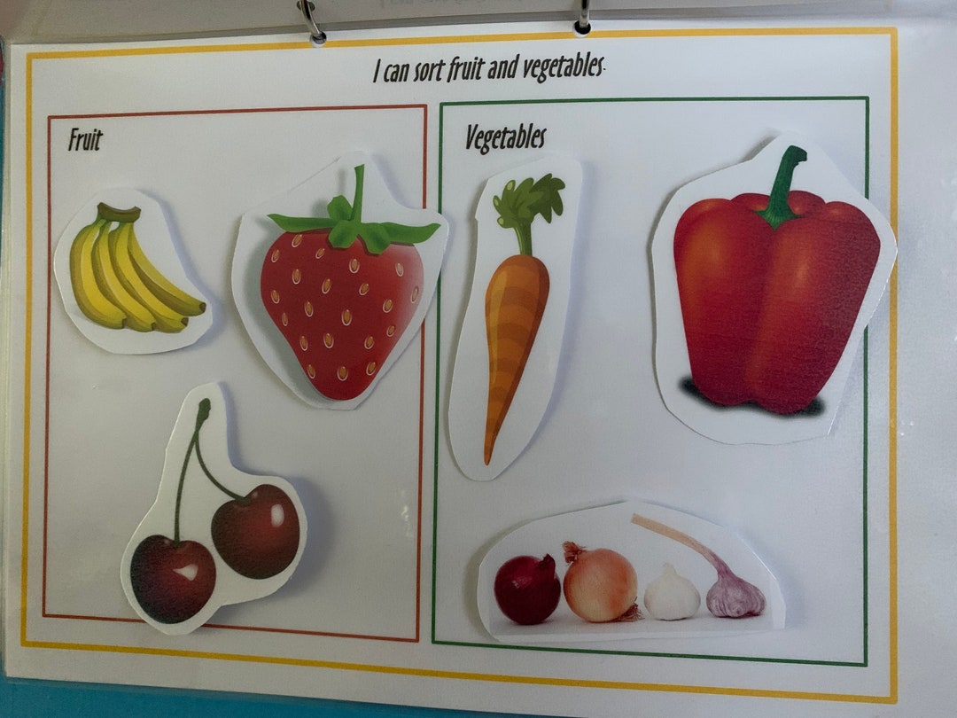 Vegetables, fruit, sorting activity, early years, nursery, special ...