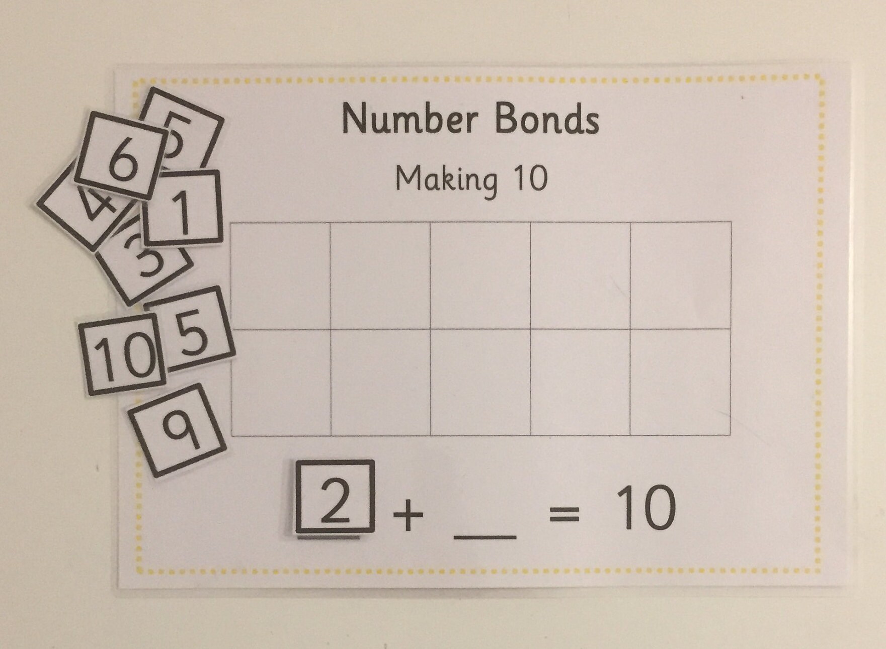 Number Bonds, Making 10, Comes With Counters and Number Cards, Maths ...