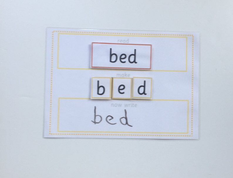 CVC Words, Early Reading, Early Writing, Read-make-write, Phonics ...